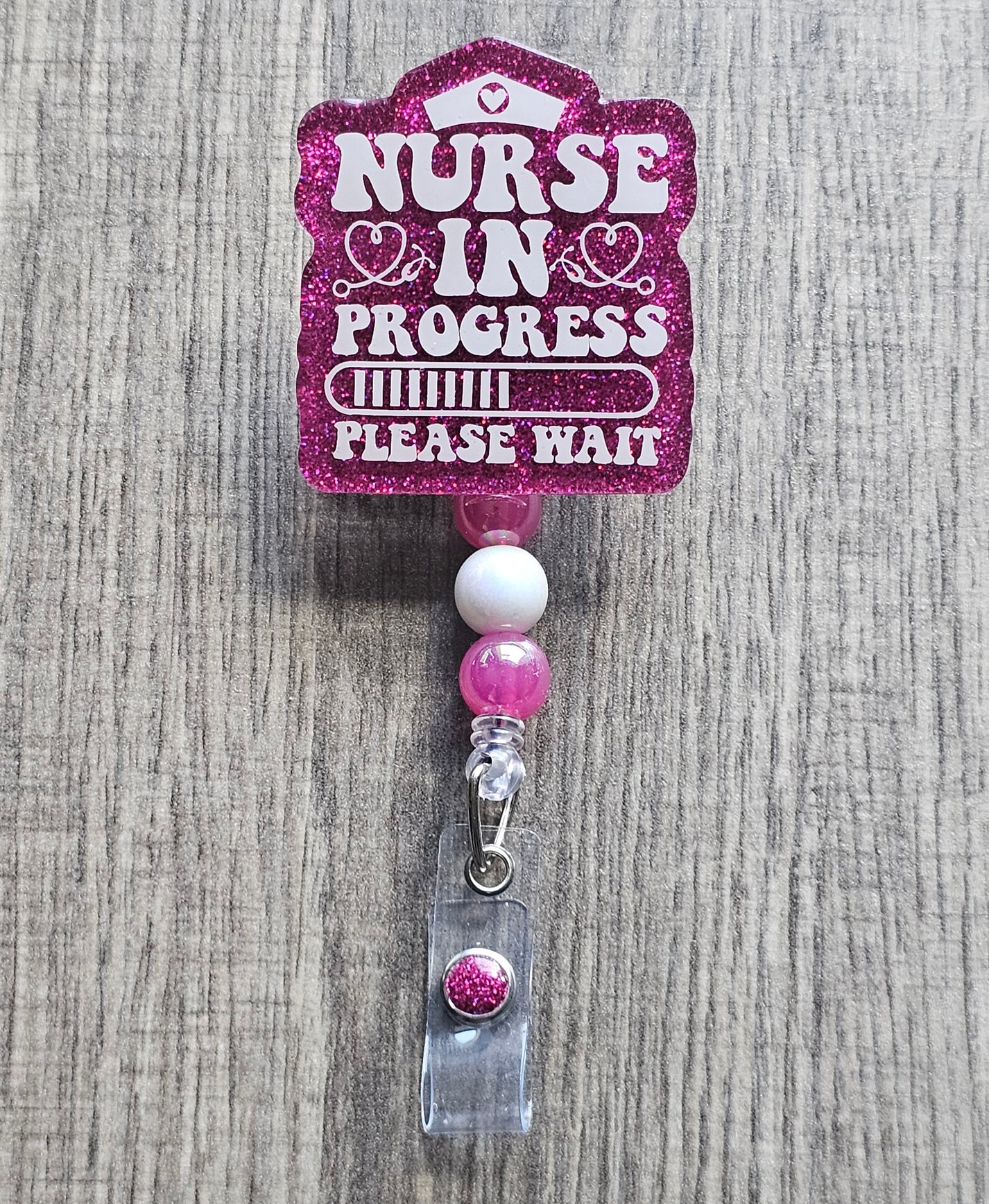 Nurse In Progress Badge Reel – A Reel Badge Girl